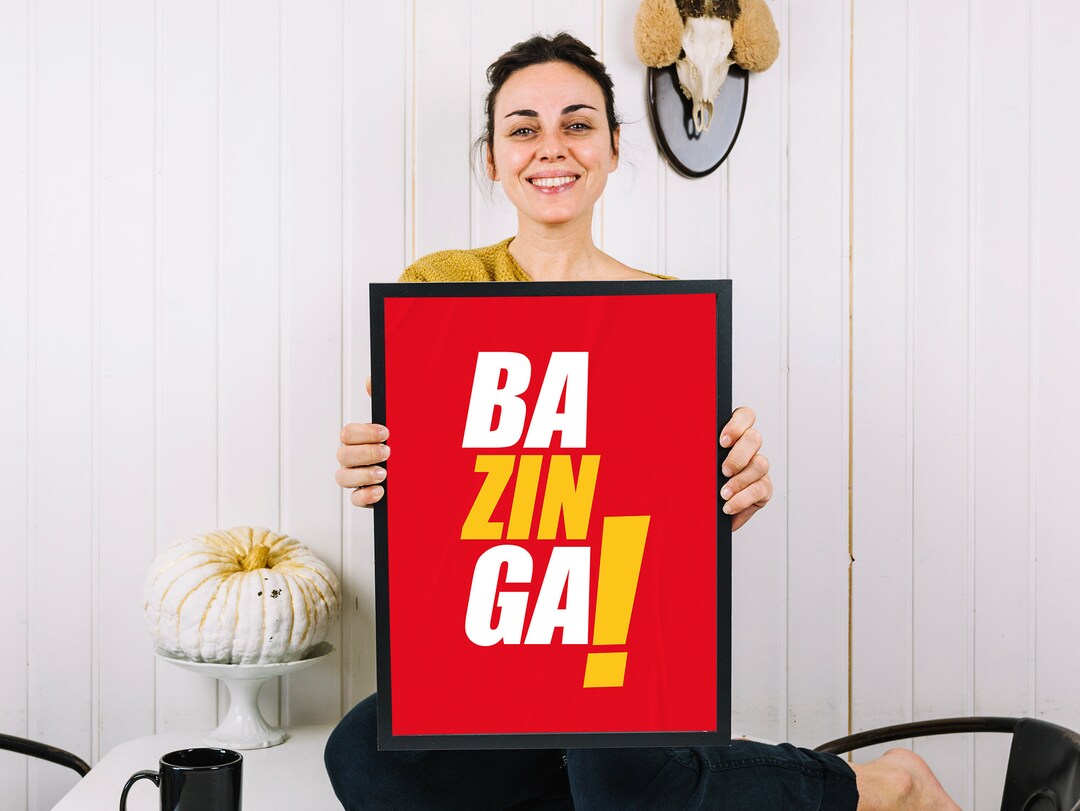 Bazinga Poster Sheldon Cooper Quotes Big Bang Theory Poster - Etsy