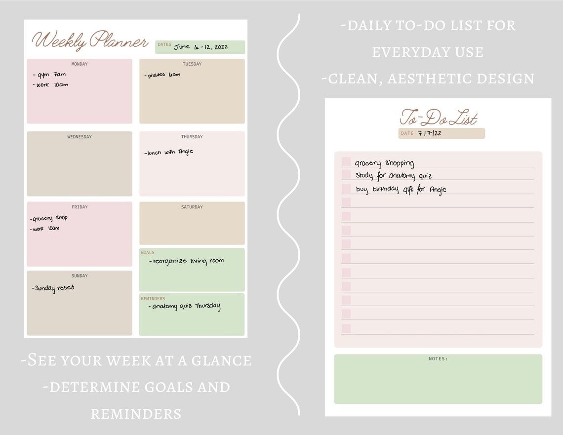 Digital Journal | Daily Planner Template | iPad Journal Compatible With ...