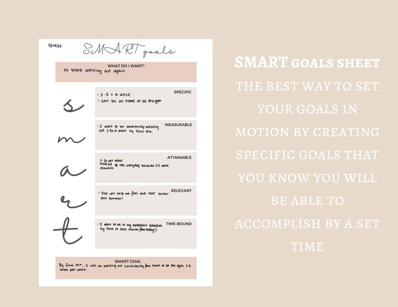 Digital Journal | Goal Setting Template | iPad Journal Compatible With ...
