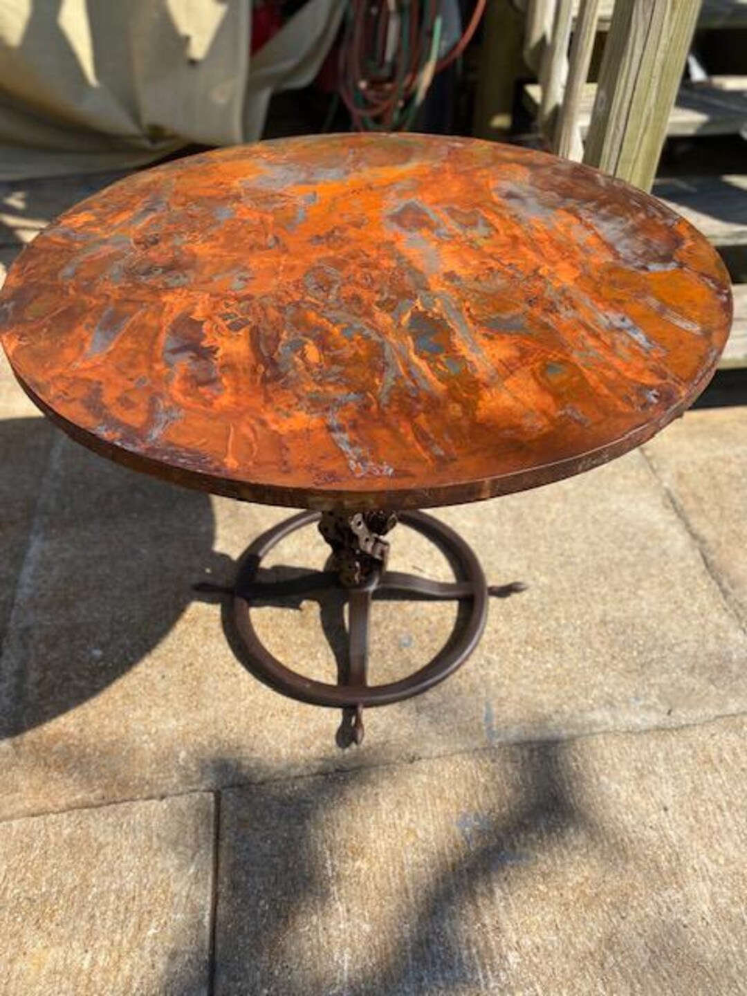 Custom Rust Patina Table - Etsy