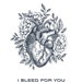 Black and White Anatomical Heart Digital Wall Art, Digital Download ...