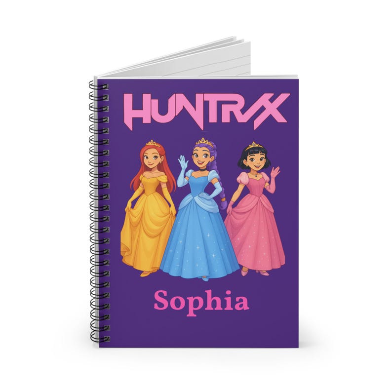 Personalized Princess Demon Hunter Huntrix Girls Princess Spiral ...