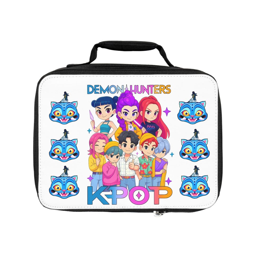 Demon Hunters KPOP Characters Lunch Bag | Huntrix Girls | Saja Boys ...