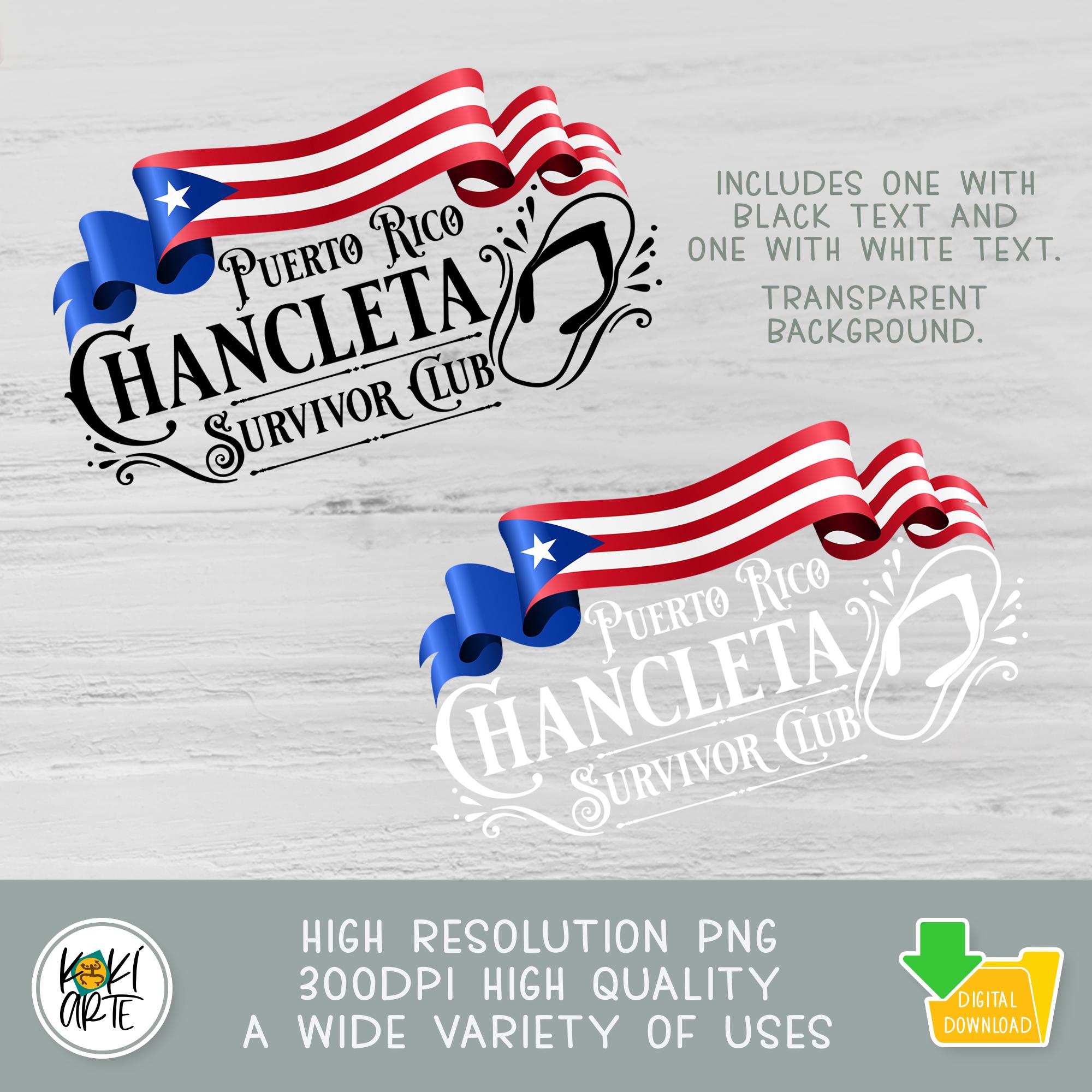 Chancleta Survivor Club | High Resolution PNG | Instant Download | High ...