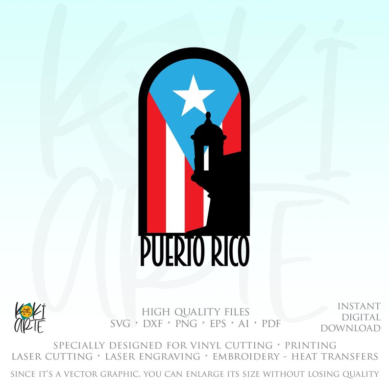 Puerto Rico Garita Morro Arc, High Quality Files, Svg, Png, Ai, Eps ...