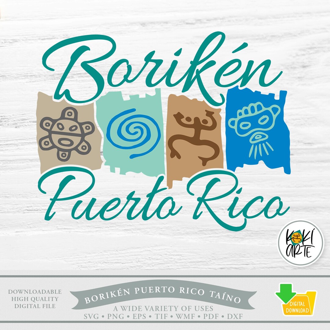Boriken Puerto Rico Taíno | High Quality Files | Digital Download ...