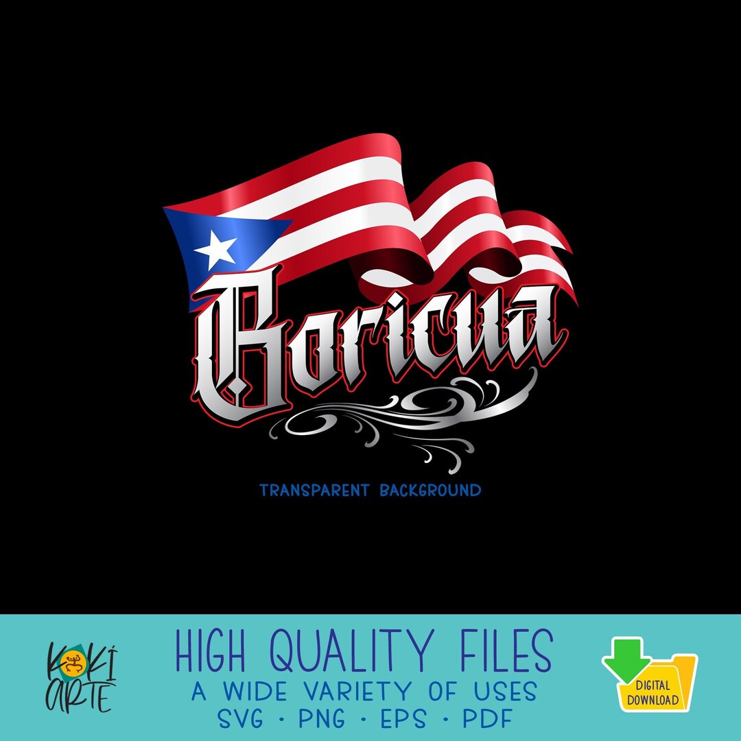 Boricua, Tattoo Style, High Quality Files for Sublimation Printing ...