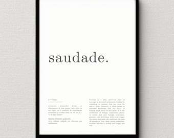 Saudade Wall Art - Etsy