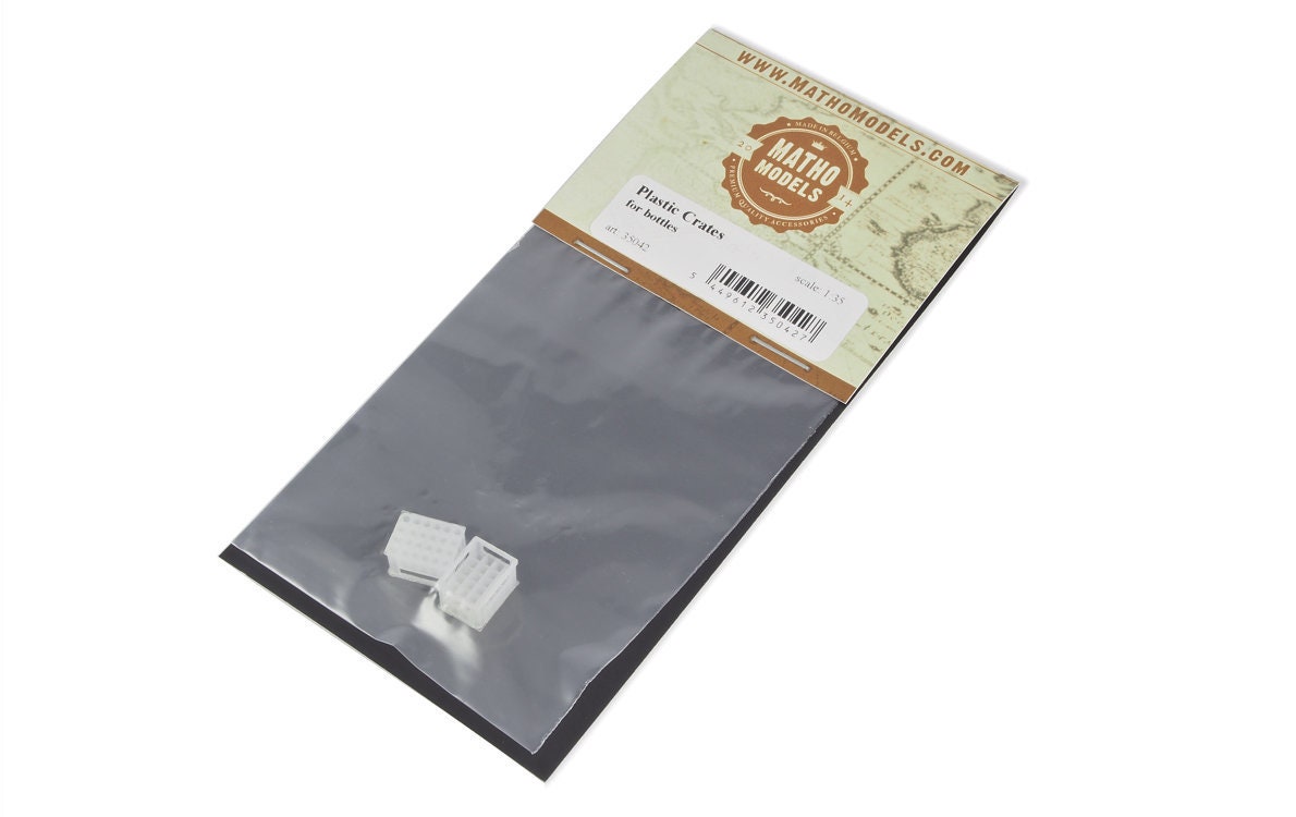 Plastic Crates for Bottles - 1:35 Scale - Unpainted - 3D Printed in Hi ...