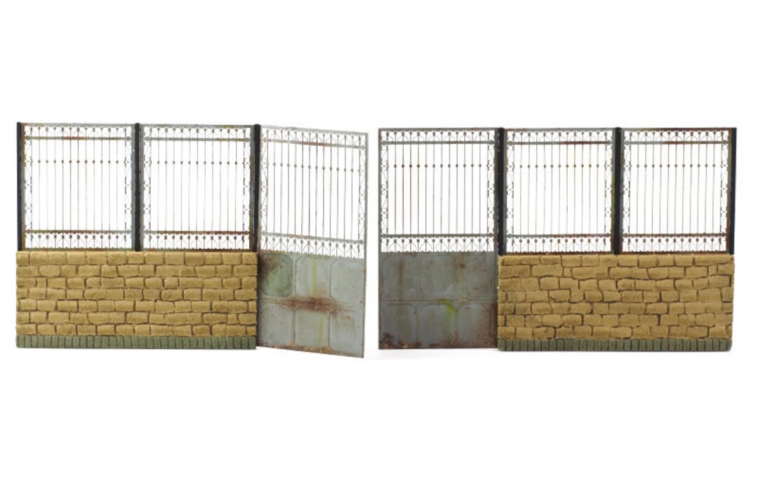 Metal Fence B - BIG Set With Gate - 1:35 Scale - 3 Photo-etch Sheets ...