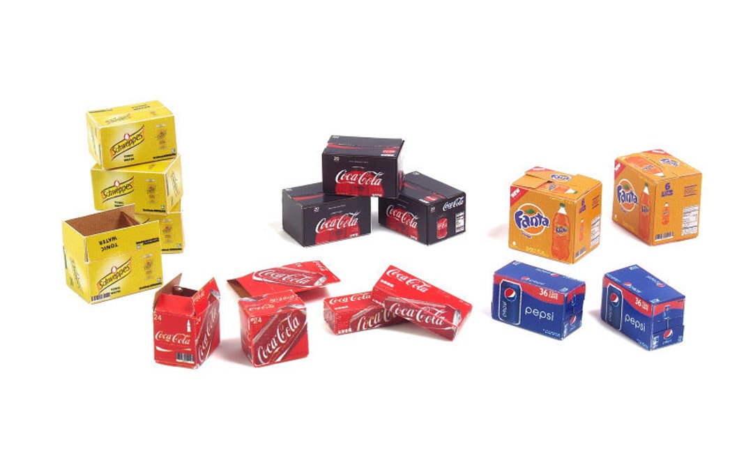 Cardboard Boxes - Soda - 1:35 Scale - Printed Paper (matho Models 35073 ...