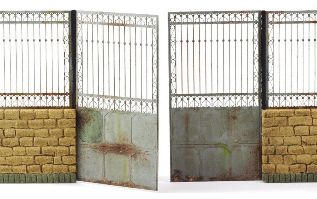 Metal Fence Set B - Gate - 1:35 Scale - Photo-etch Sheet - Unpainted ...