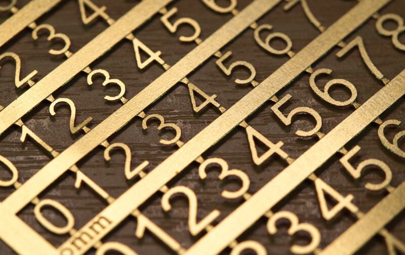 PE Numbers: 4mm & 5mm - All Scales - Photo-etch (matho Models 80007) - Etsy