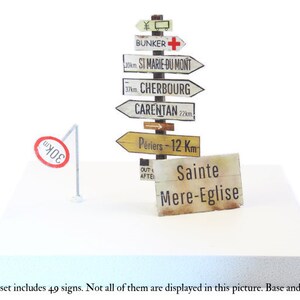 Normandy Road Signs WWII 1:35 Scale Printed Paper matho Models 35001 - Etsy