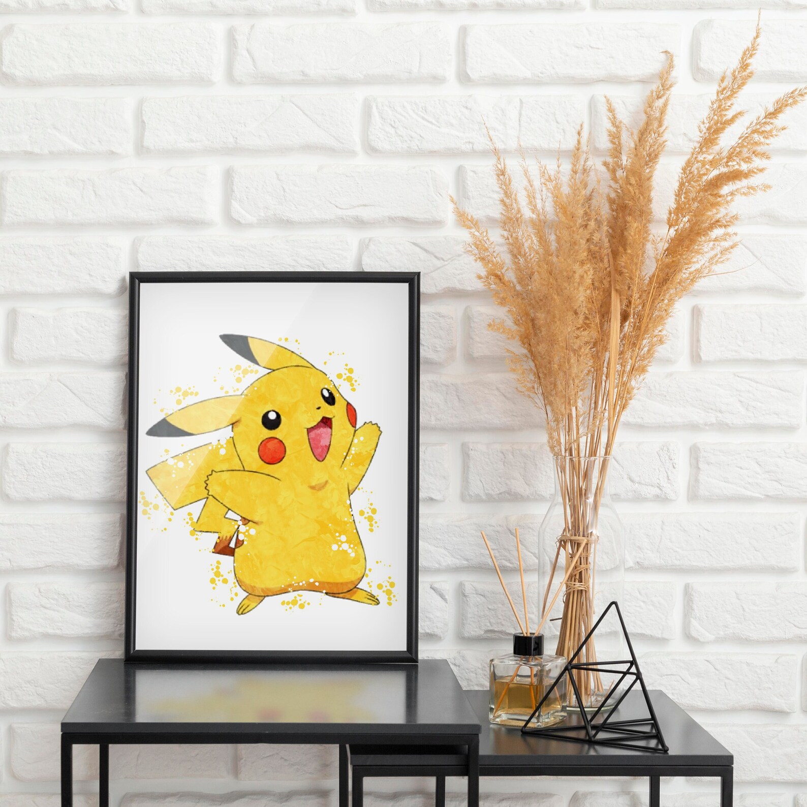Pikachu Pokemon Digital Watercolor Prints Printable Illustration ...