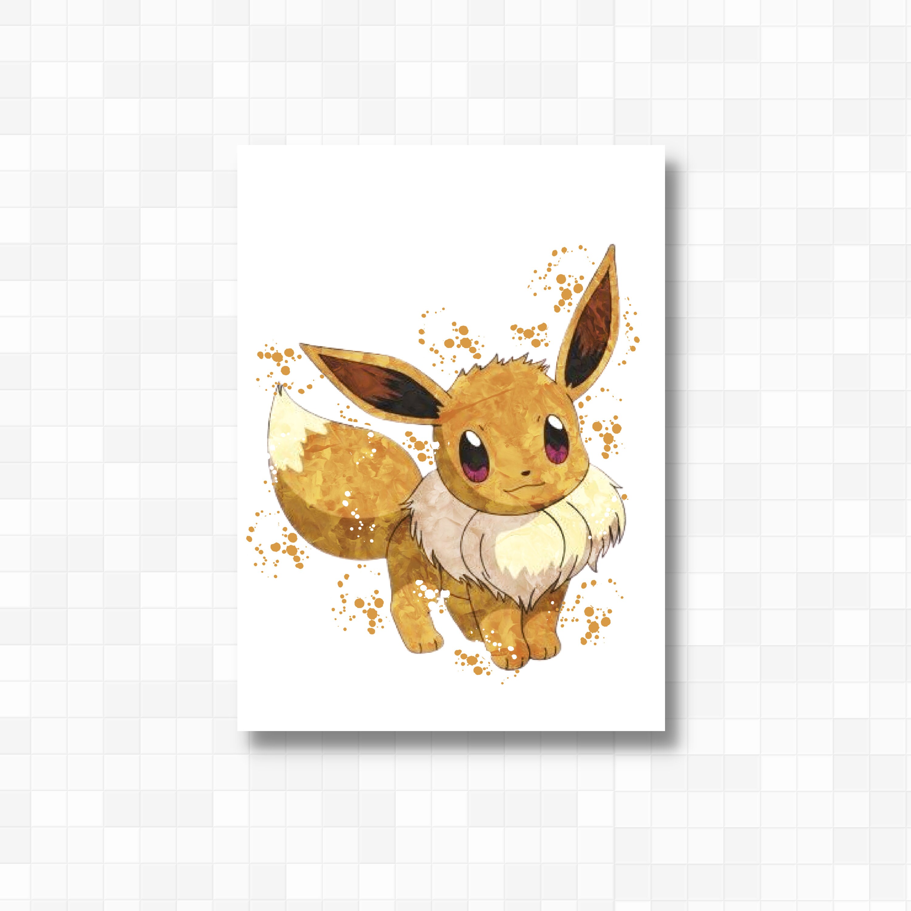 Pokemon Watercolor Digital Prints Printable Illustration - Etsy