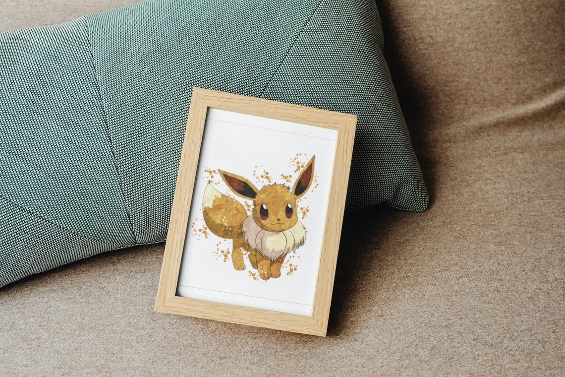Pokemon Watercolor Digital Prints Printable Illustration - Etsy