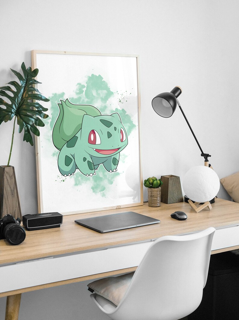 A Set of 6 Pokemon Digital Art Print Kids Bedroom Nursery Gift Idea ...
