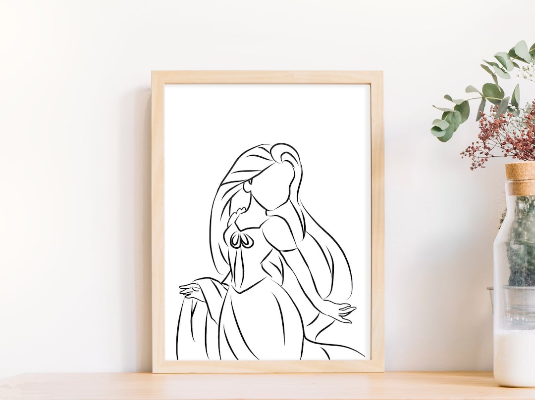 Rapunzel Tangled Printable Wall Art, Children Nursery Wall Print ...