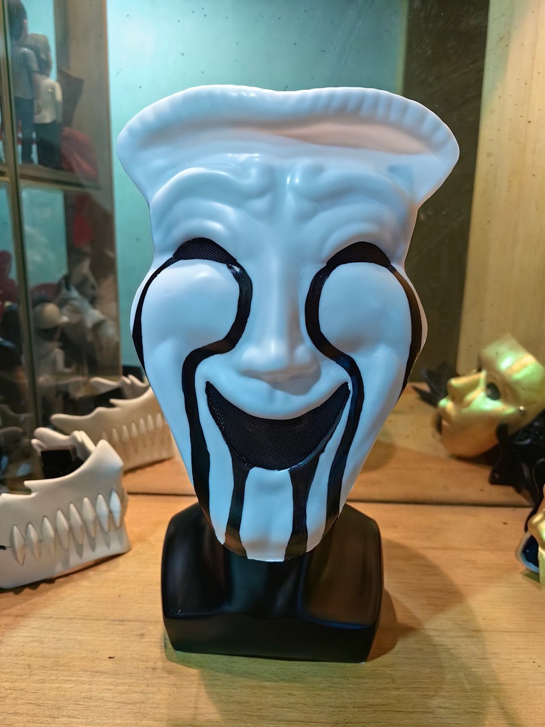Scp035 Mask, Tragedy Masks, Theater Masks, Geek Comedy Mask, White Wearable Cosplay Helmet SCP ...