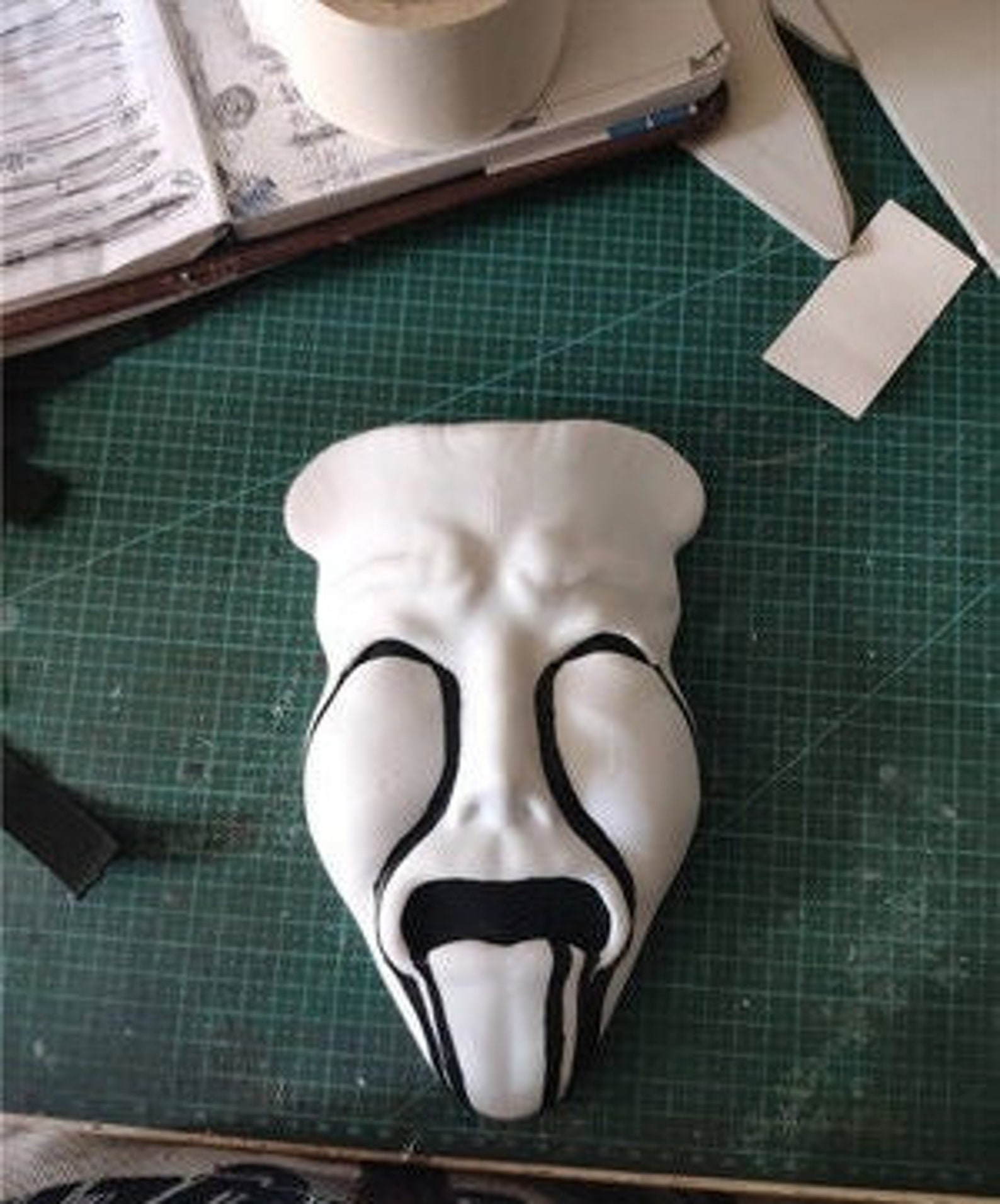 Scp035 Mask, Tragedy Masks, Theater Masks, Geek Comedy Mask, White ...