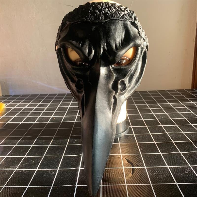 Raven Mask Bird Mask Halloween Masks Black Bird Half Mask - Etsy