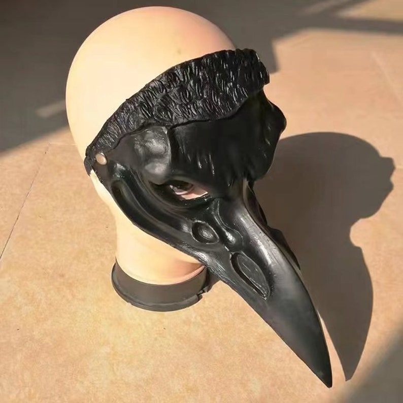 Raven Mask Bird Mask Halloween Masks Black Bird Half Mask - Etsy