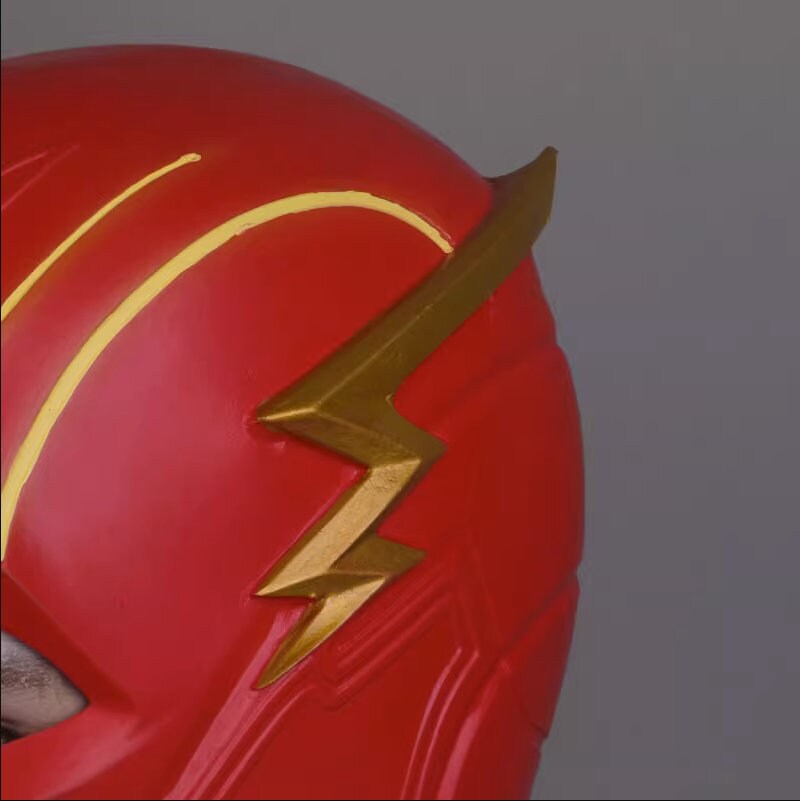 Latex Flash Helmet Latex Red Flash Masks Halloween Party Prop - Etsy