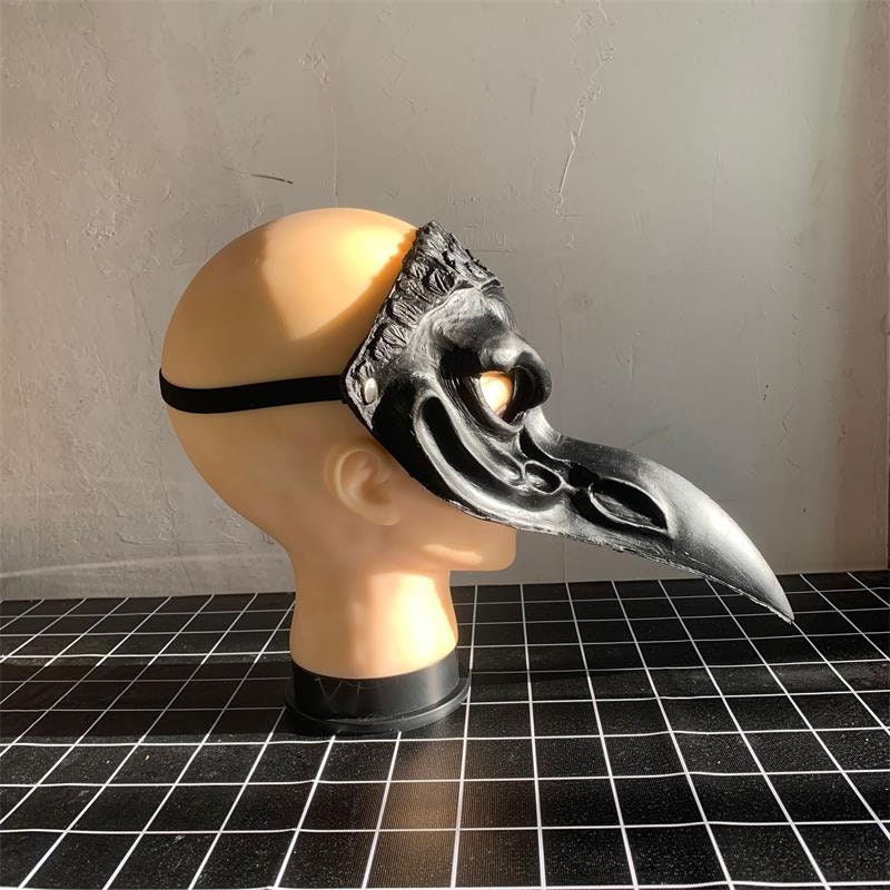 Raven Mask Bird Mask Halloween Masks Black Bird Half Mask - Etsy