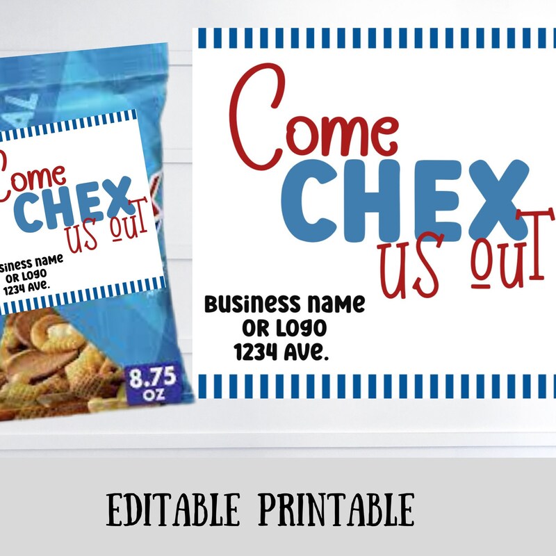 Chex Mix Tags - Etsy