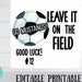 Editable Soccer Good Luck Game Day Gift Tag Sports Team Good - Etsy