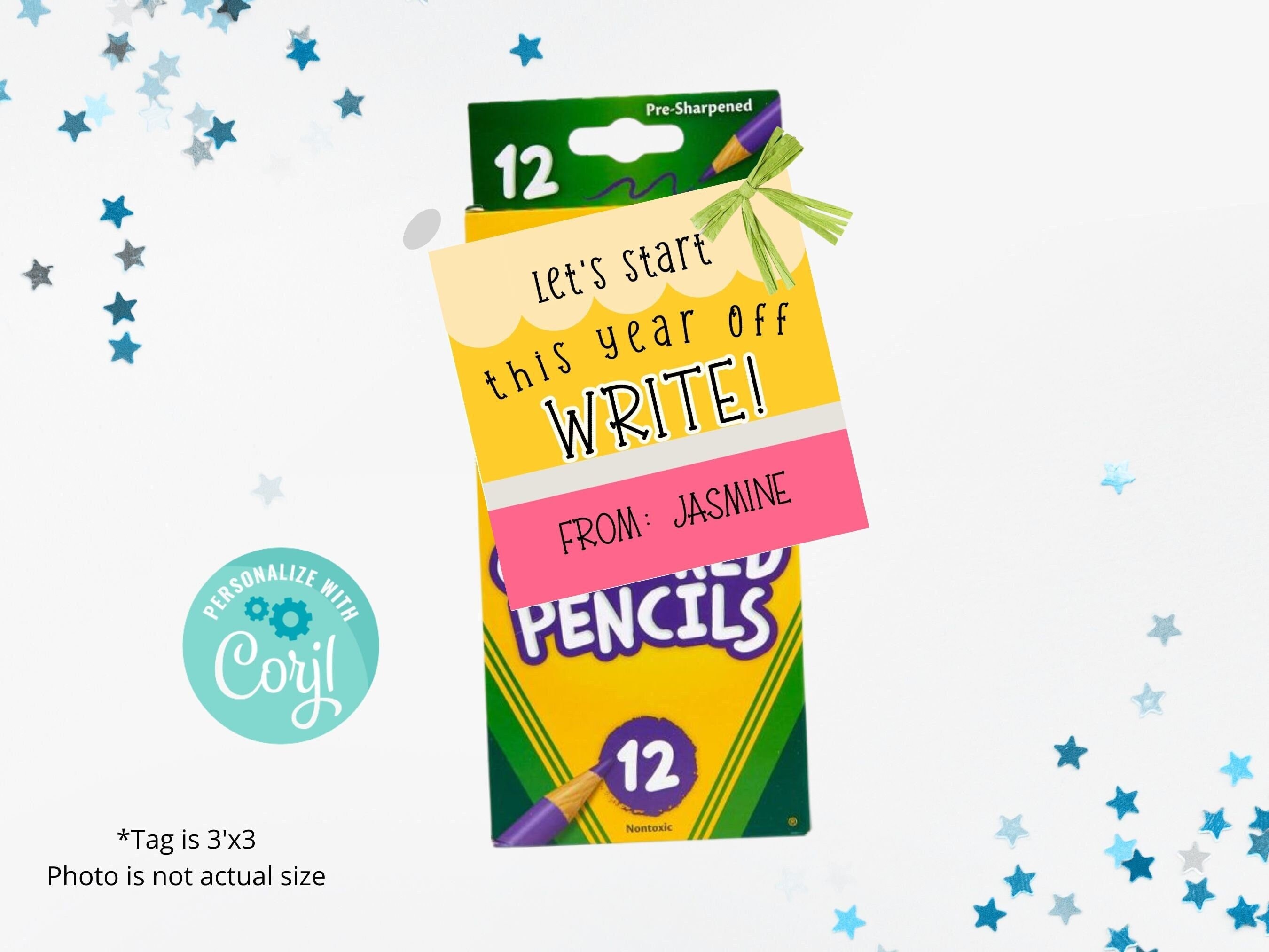 Back to School Printable First Day of School Gift Tag, Teach Gift Tags ...