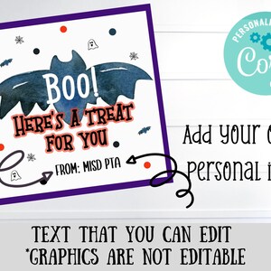 Editable Halloween Favor Tags Boo Gift Tags Costume Party Trick or ...
