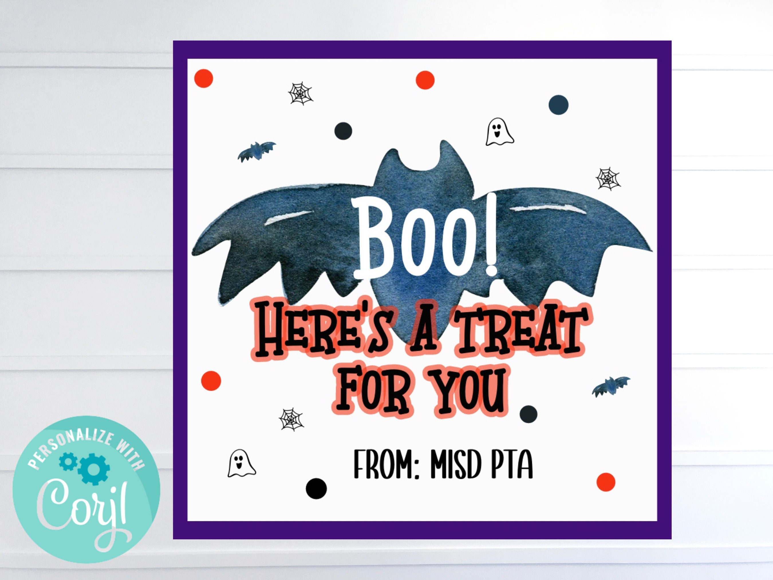 Editable Halloween Favor Tags, Boo Treat Tags (printable Template) - Etsy