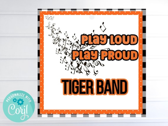 Editable Marching Band Game Day Gift Tag Marching Band - Etsy
