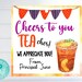 Sip Sip Hooray Sonic Drink Gift Tag Sticker, Business Marketing Tag ...