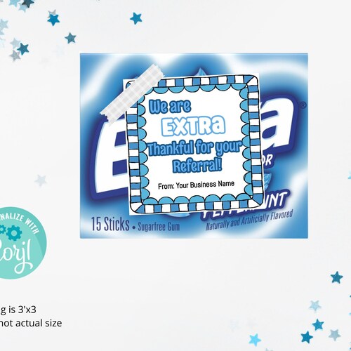 We Are EXTRA Thankful for You Gum Gift Tags Printable - Etsy