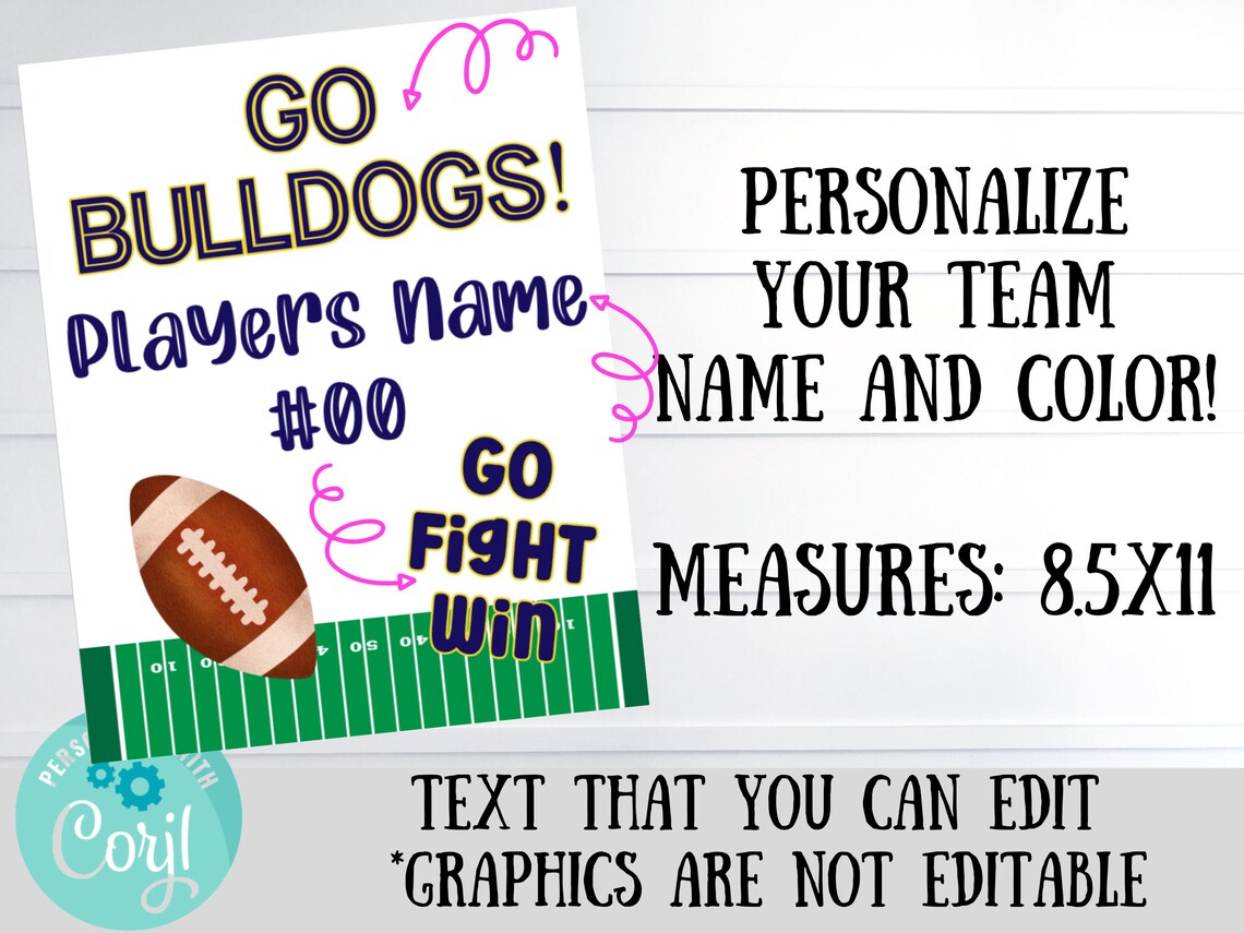 Football Locker Room Sign, Hotel Football Traveling Team Sign, Game Day ...