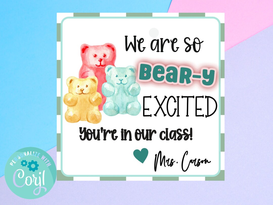 Back to School Gift Tag, I Am so BERRY Excited That You're in My Class ...