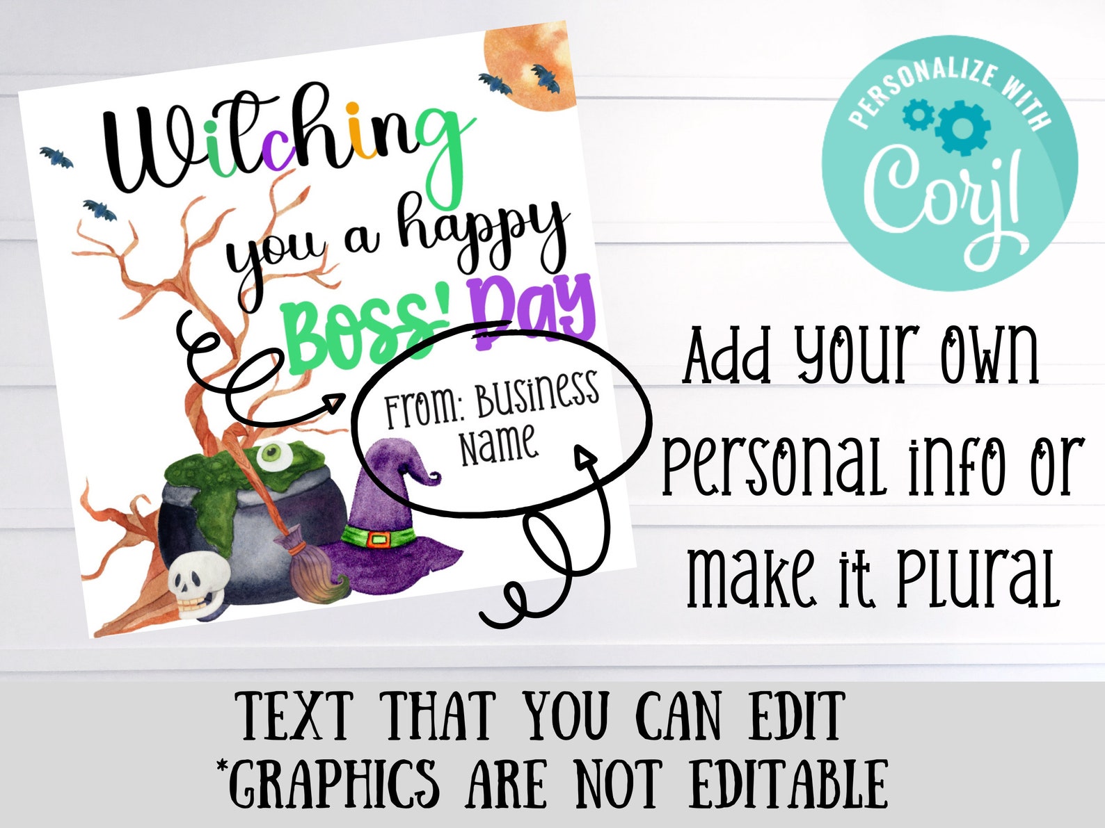 Happy Boss' Day Gift Tag Printable Best Boss Gift Favor Boss' Day Gift ...