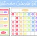 Watercolor Calendar Set for the Classroom - Etsy