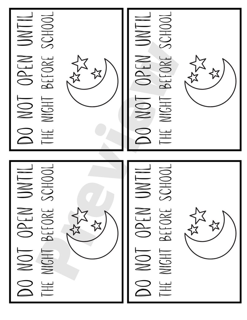 The Night Before School Poem - Gift for Students / Meet the Teacher ...