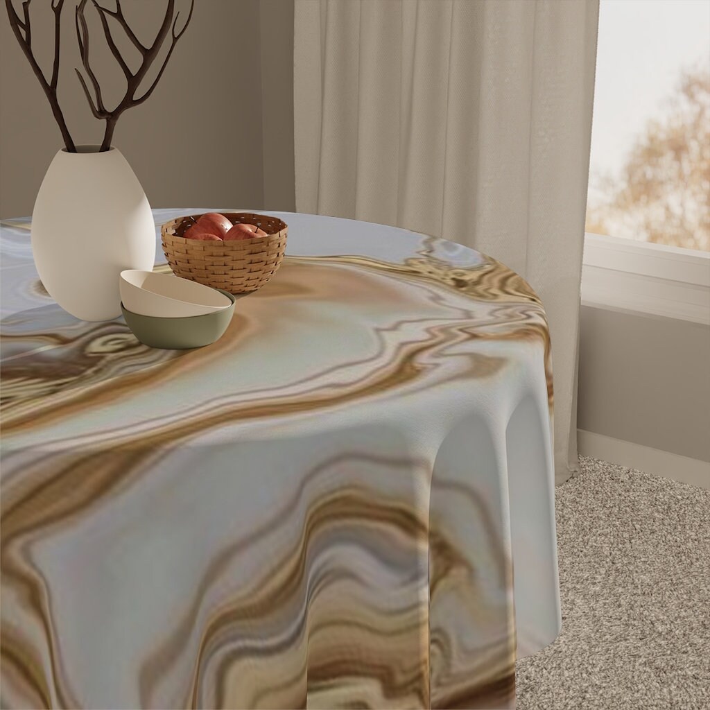 Gold Marble Tablecloth - Etsy