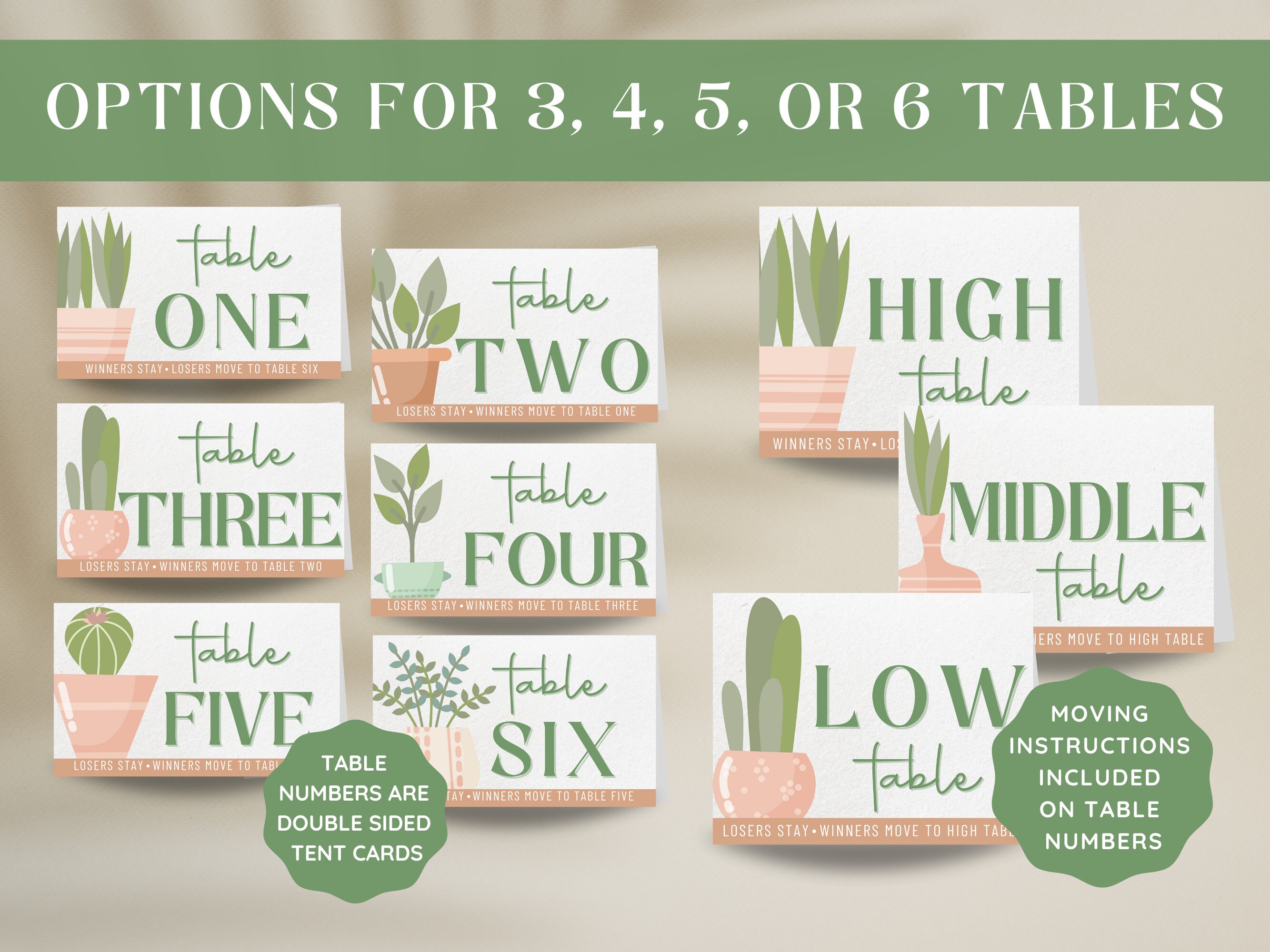 Digital Download Plant Lady Themed Bunco Scorecard Set Score Sheets ...