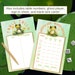 Printable Leap Year Frog Bunco Set With Score Sheets, Tally Sheets ...