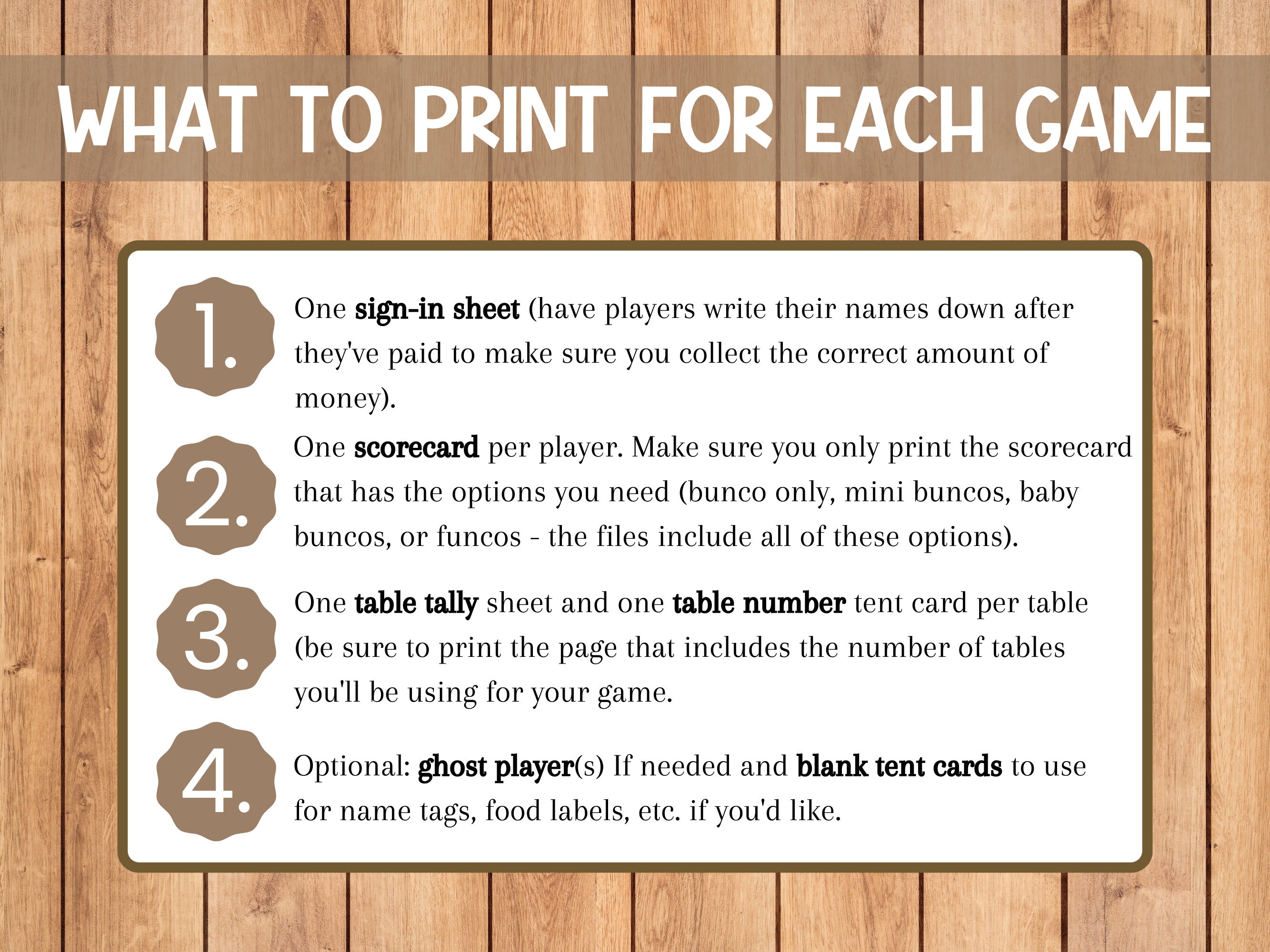 Printable Bow Wow Bunco for Dog Lovers Set With Score Sheets, Tally ...