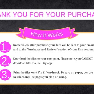 Printable Orange and Pink Bunco Scorecard for All Seasons and Months ...