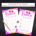 Printable Orange and Pink Bunco Scorecard for All Seasons and Months ...