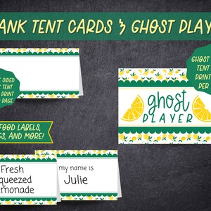 Printable Lemon Bunco Set With Scorecards, Tally Sheets, Table Numbers ...