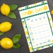 Printable Lemon Bunco Set With Scorecards, Tally Sheets, Table Numbers ...